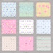 18 Seamless Pastel Polka Dot Digital Papers 12inch 300 Dpi Commercial ...