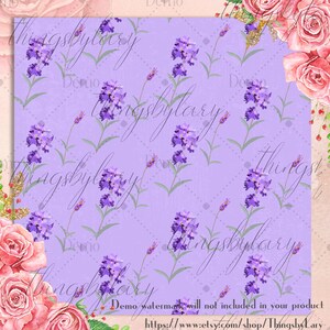 14 Lavender Digital Paper 12 Inch 300 Dpi Instant Download, Purple ...