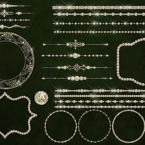 47 Light Gold Glitter Frames Dividers Borders PNG Instant Download ...