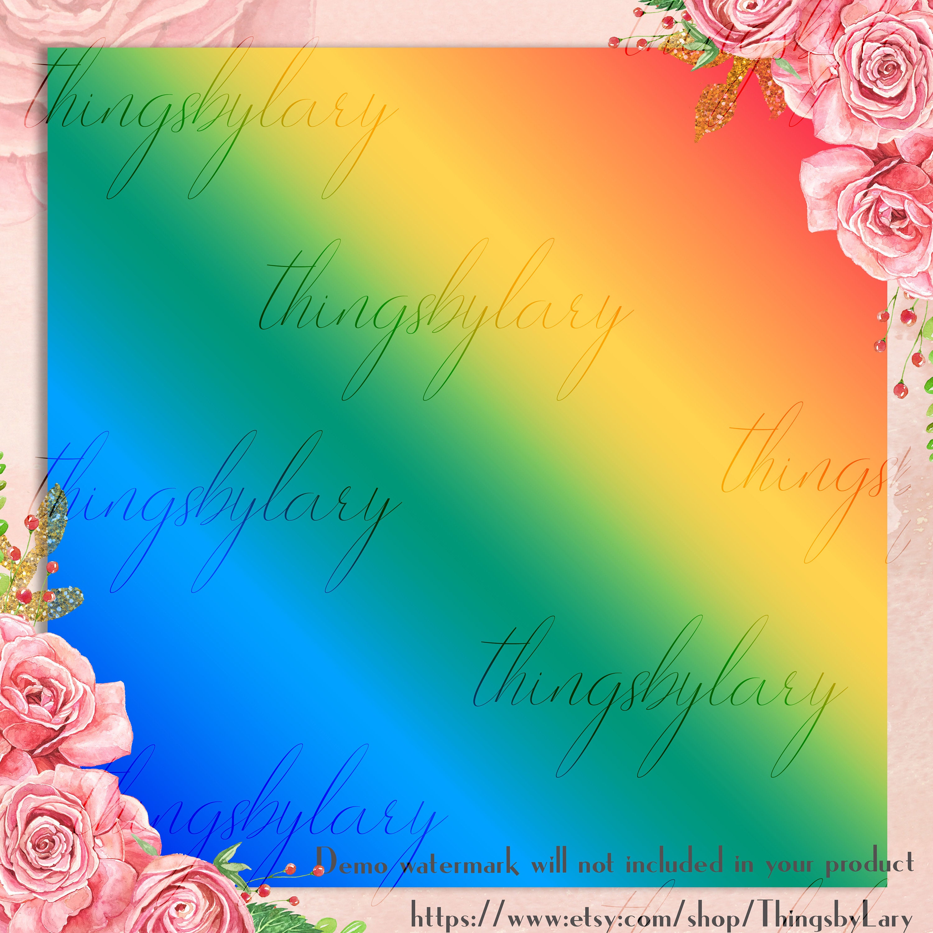 16 Rainbow Gradient Texture Papers Kid Scrapbook Unicorn - Etsy