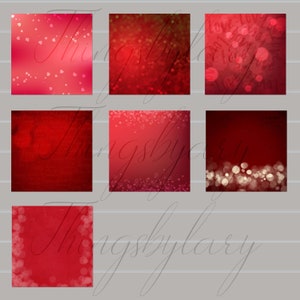 16 Luxury Red Bokeh Valentine Background Digital Images 12inch 300 Dpi ...
