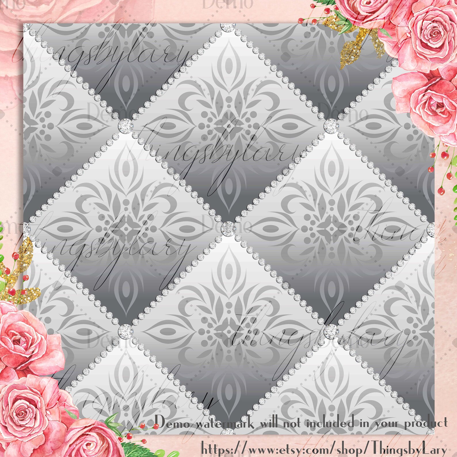 254 Seamless White Diamond Luxury Upholstery Tufted Background - Etsy