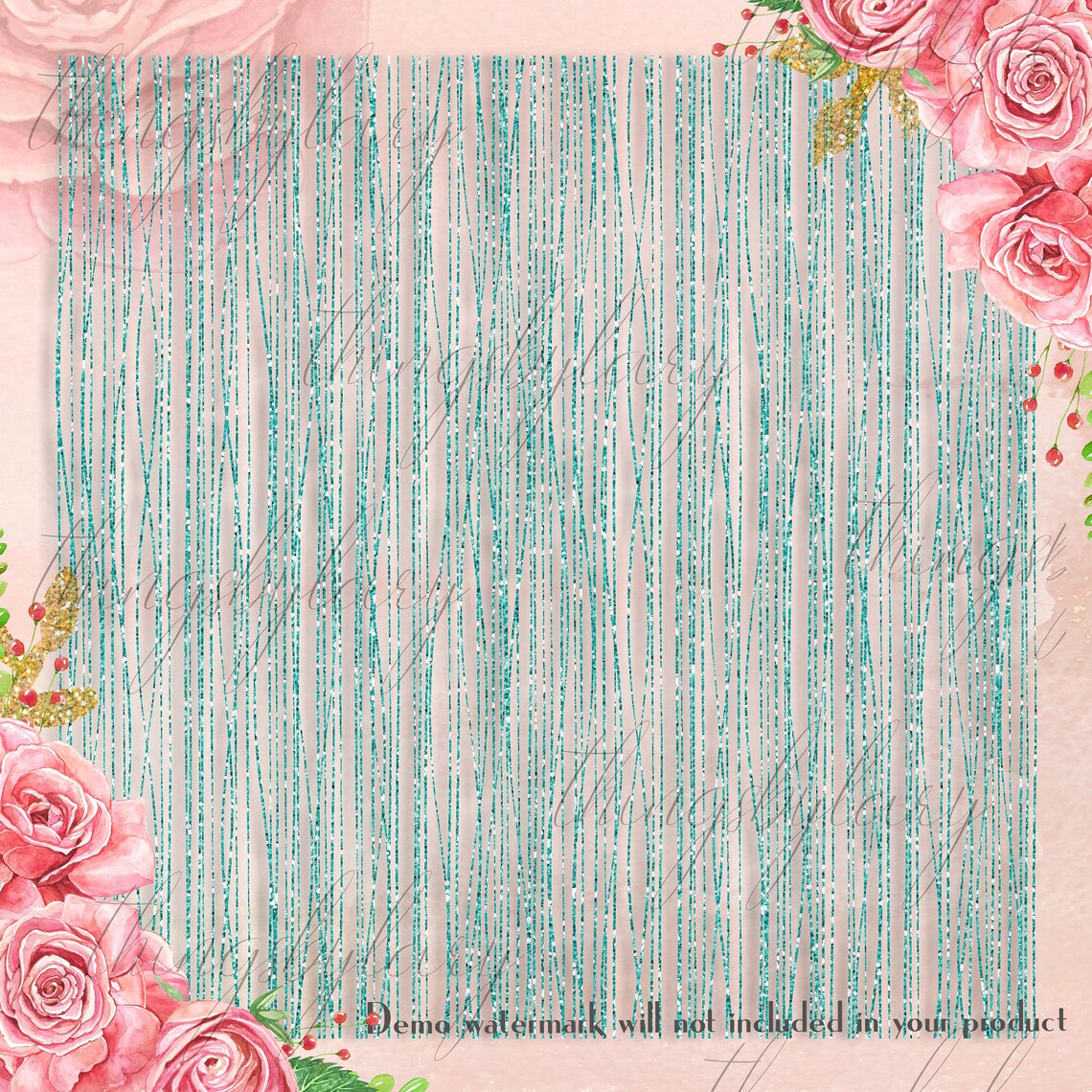 32 Glitter Crystal Curtain Tinsel Strands Hanging Overlay Images 16 ...