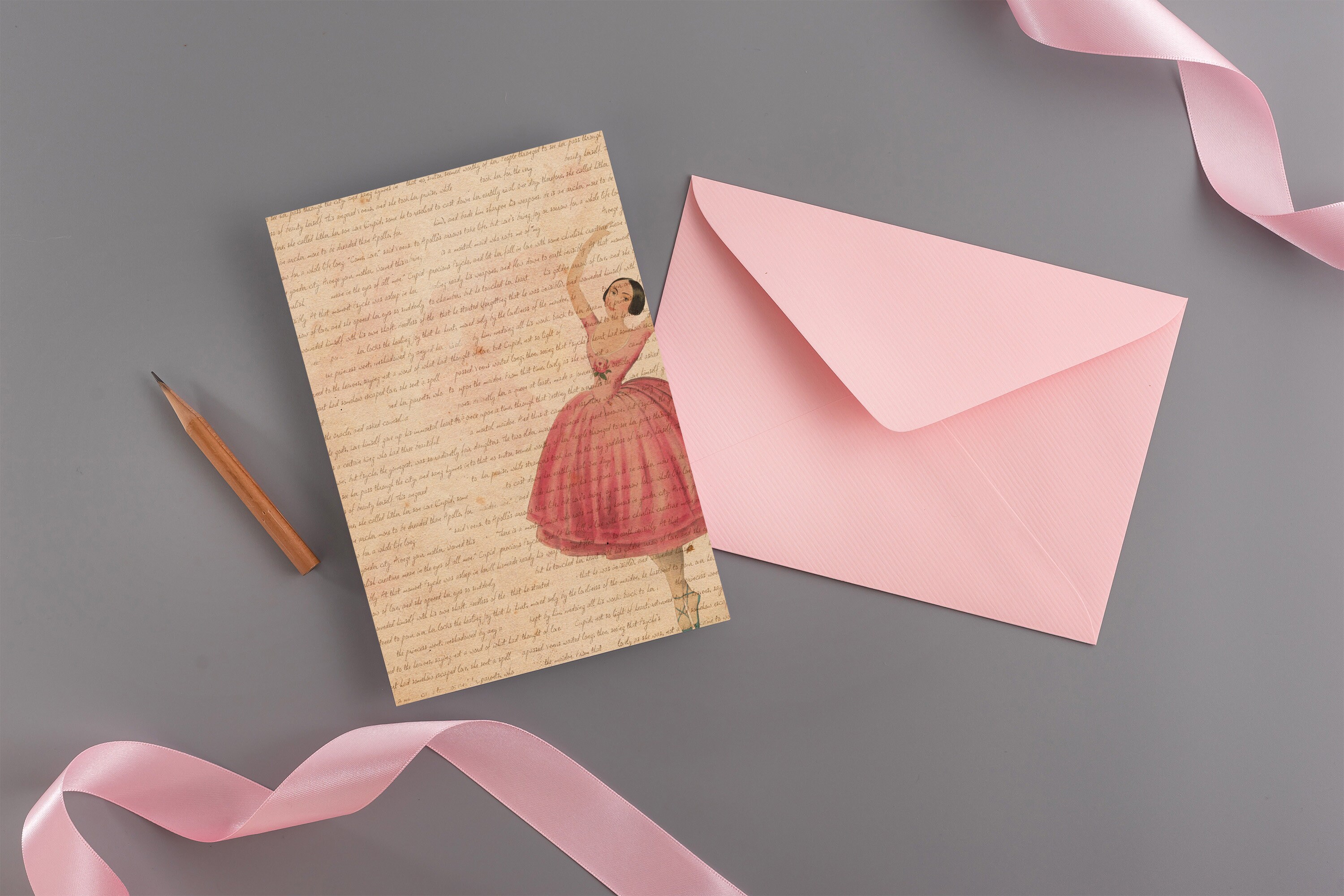 16 Antique Ephemera Dancing Ballet Ballerina Digital Papers | Etsy