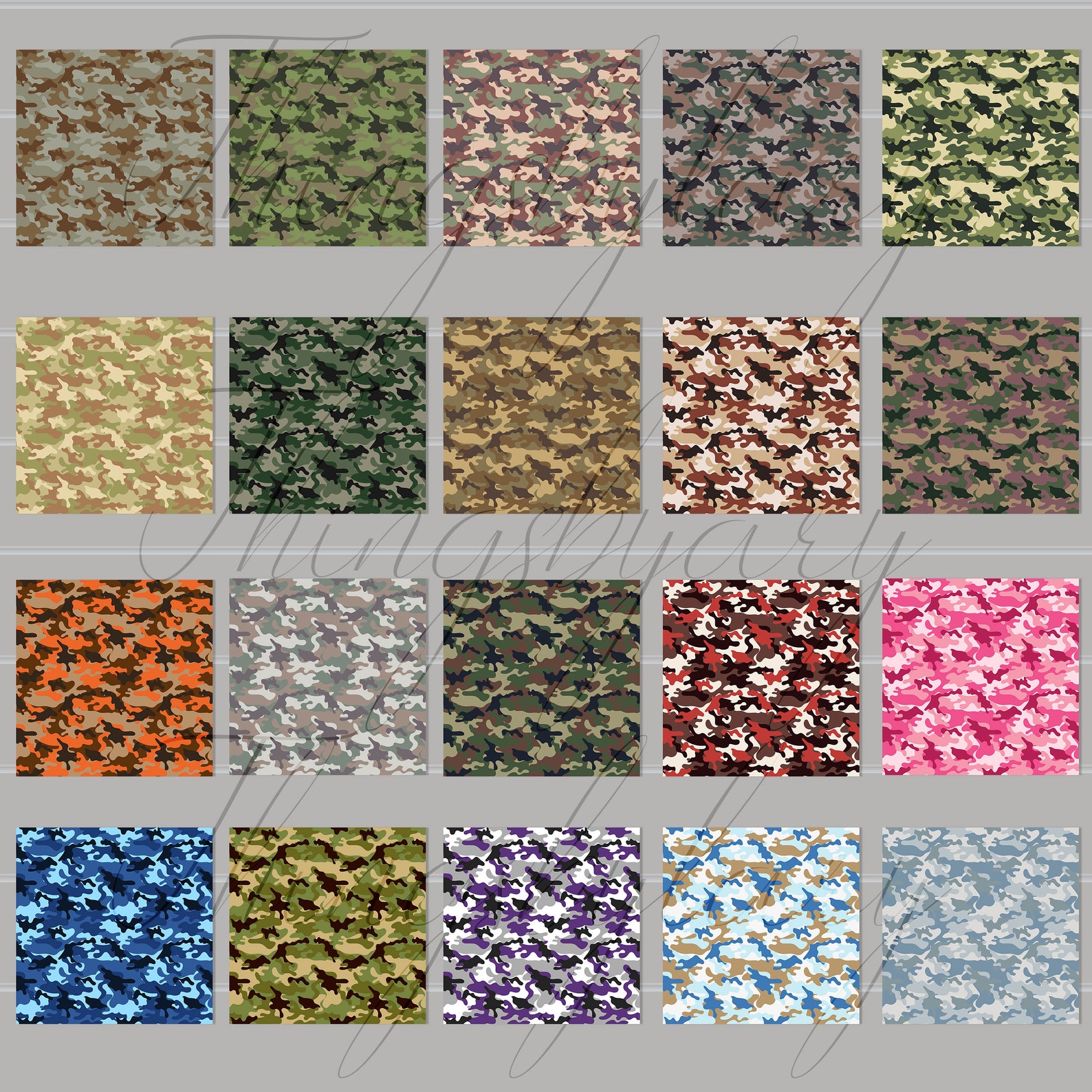 20 Seamless Military Camouflage Digital Papers 12 300 - Etsy