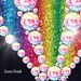 43 Diamond Pearl Gold Glitter Rainbow Hot Air Balloons 300 Dpi PNG ...