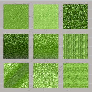 42 Luxury Greenery Glitter and Sequin Digital Papers 12 Inch 300 Dpi ...