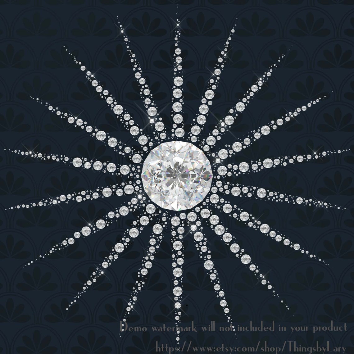 40 Diamond and Pearl Star Cliparts 300 Dpi Instant Download | Etsy