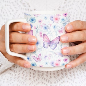 30 Seamless Watercolor Butterflies and Flowers Vol 1 Digital Papers ...