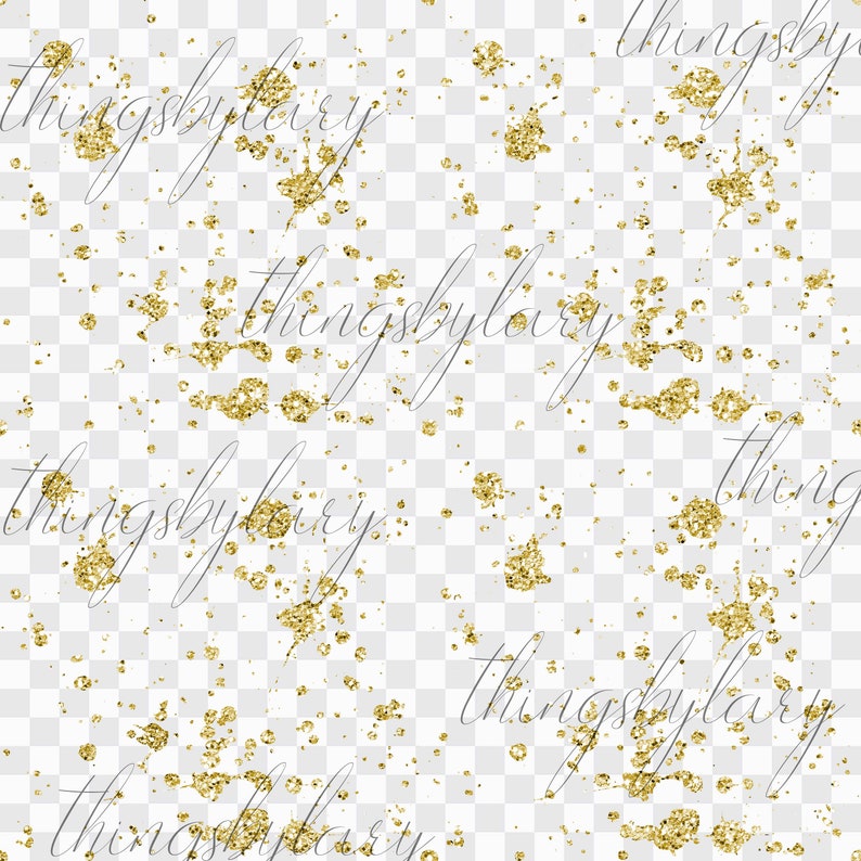 14 Seamless Gold Glitter Splatter Overlay Images 300 Dpi Instant ...