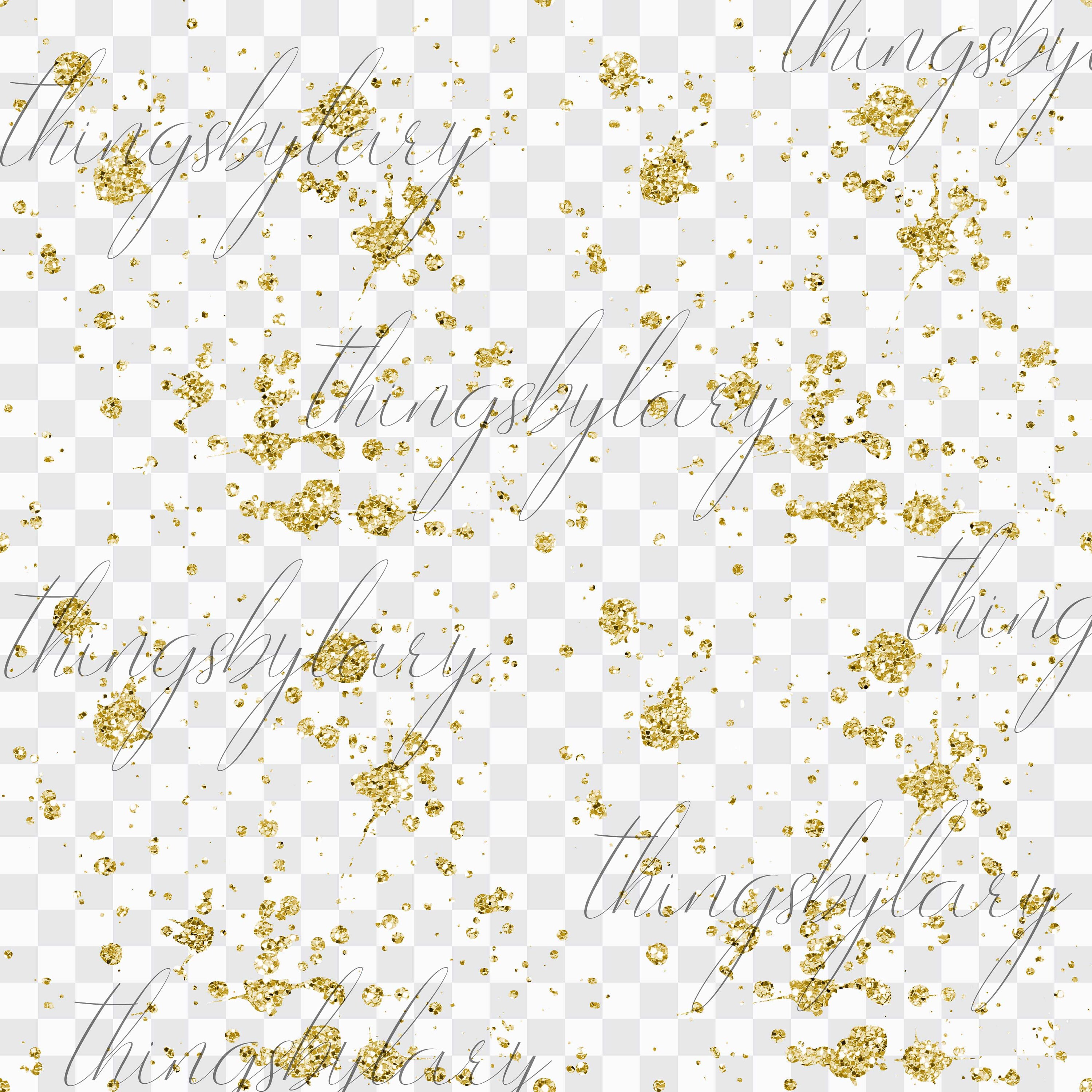 14 Seamless Gold Glitter Splatter Overlay Images 300 Dpi Instant ...