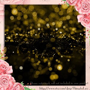 42 Gold Bokeh Papers 12 Inch, 300 Dpi Planner Paper, Commercial Use ...