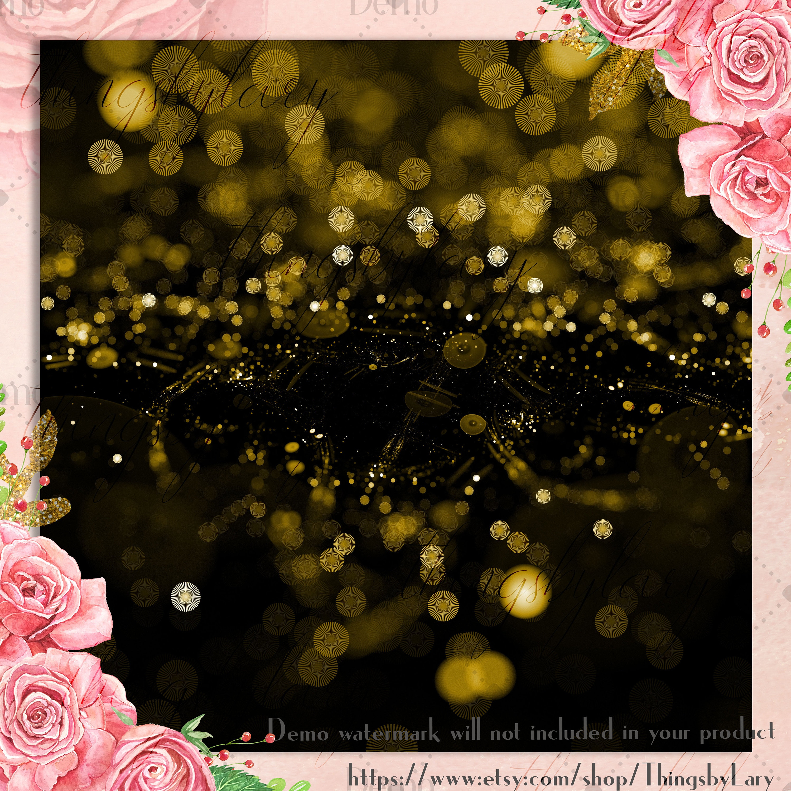 42 Gold Bokeh Papers 12 Inch 300 Dpi Planner Paper - Etsy