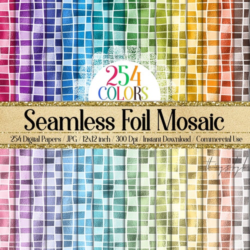254 Seamless Glitter Digital Papers 12x12 300 Dpi - Etsy
