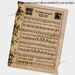 16 Vintage Christmas Music Sheet Digital Papers 8.5x11 Christian Hymns ...