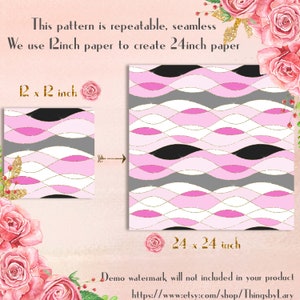 30 Seamless Colorful Geometric Wave Digital Papers 12x12" 300 Dpi ...