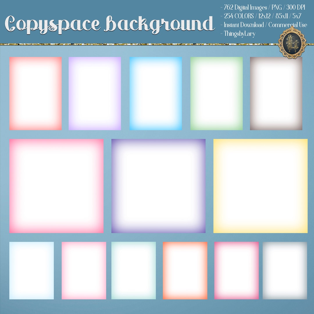 Bundle 762 Copyspace Background Ombre Border Background Digital Papers ...