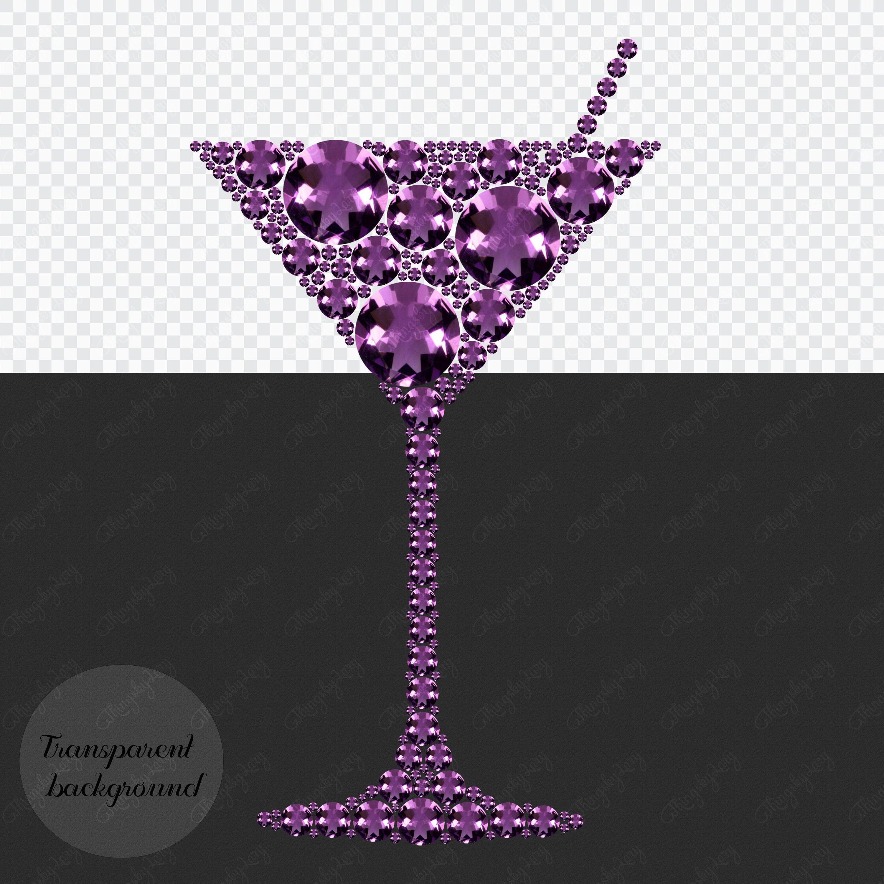 32 Diamond Pearl Gemstone Martini Cocktail Glass PNG Images Commercial ...