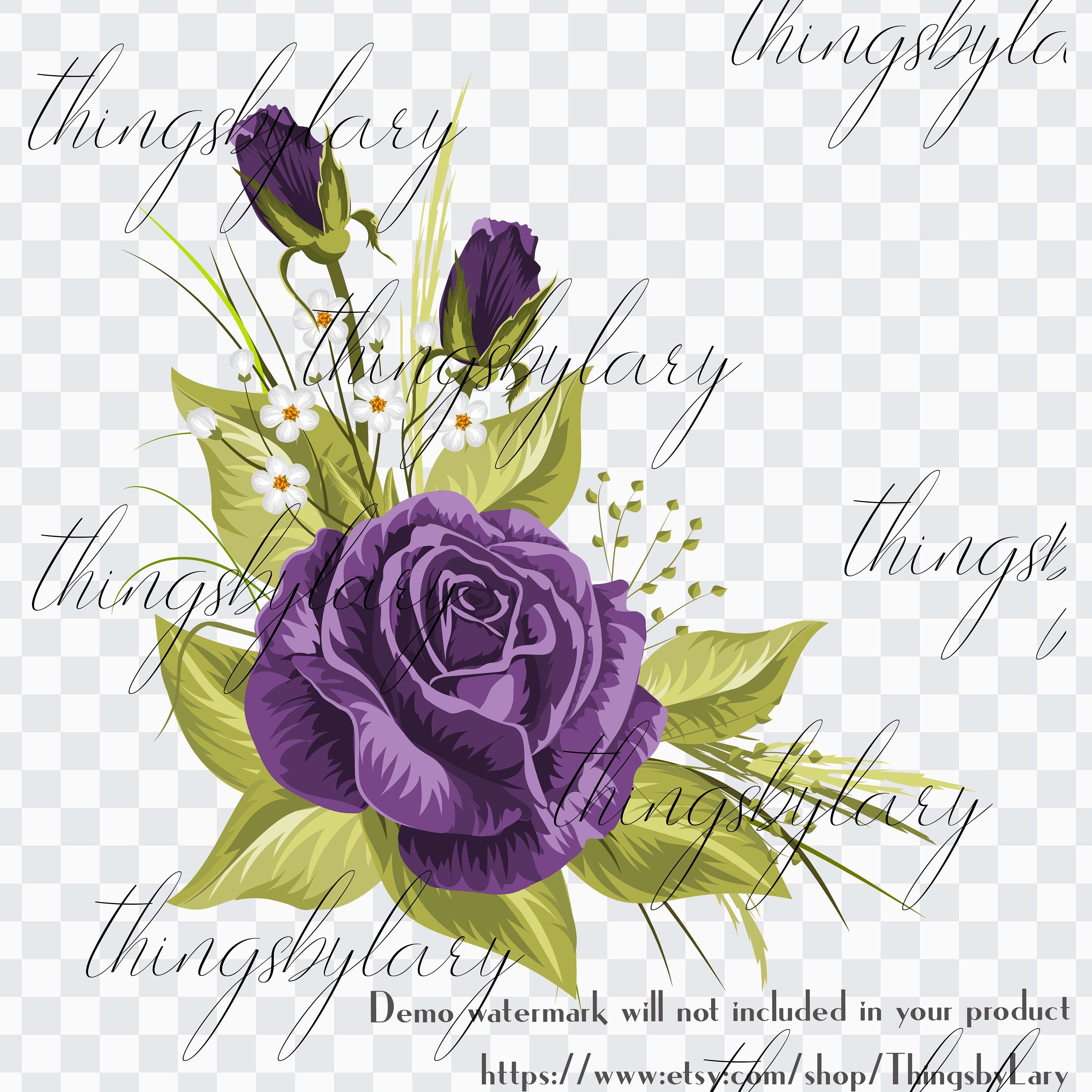 100 Wedding Roses Cliparts, Flower Clipart, Planner Clipart, Floral ...