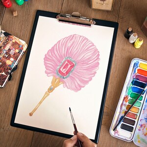 100 Watercolor Antique Handy Feather Fan Clipart, Royal Vintage Clipart ...