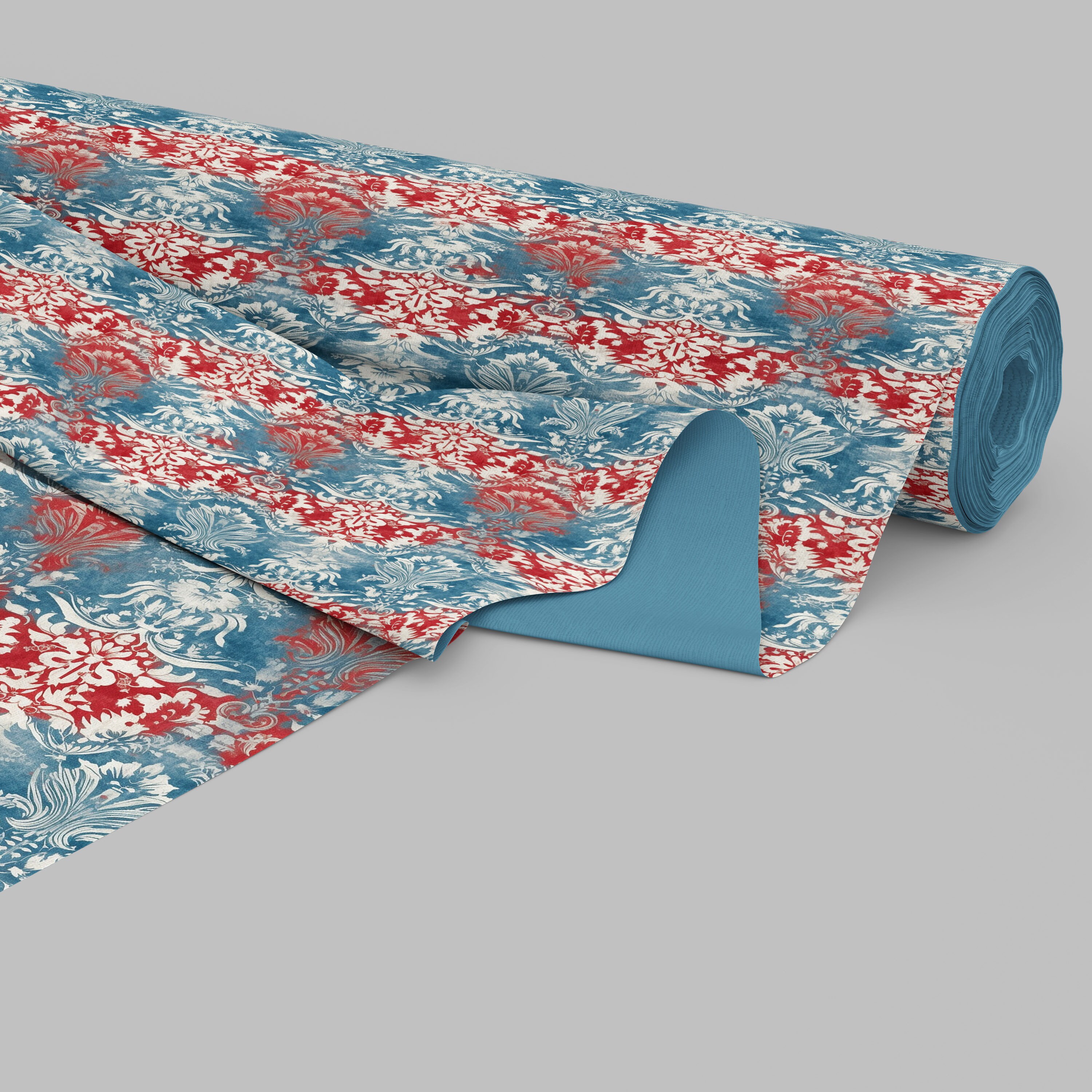 30 Seamless Vintage Red and Blue 4th July Damask Digtal Papers 12" 300 ...