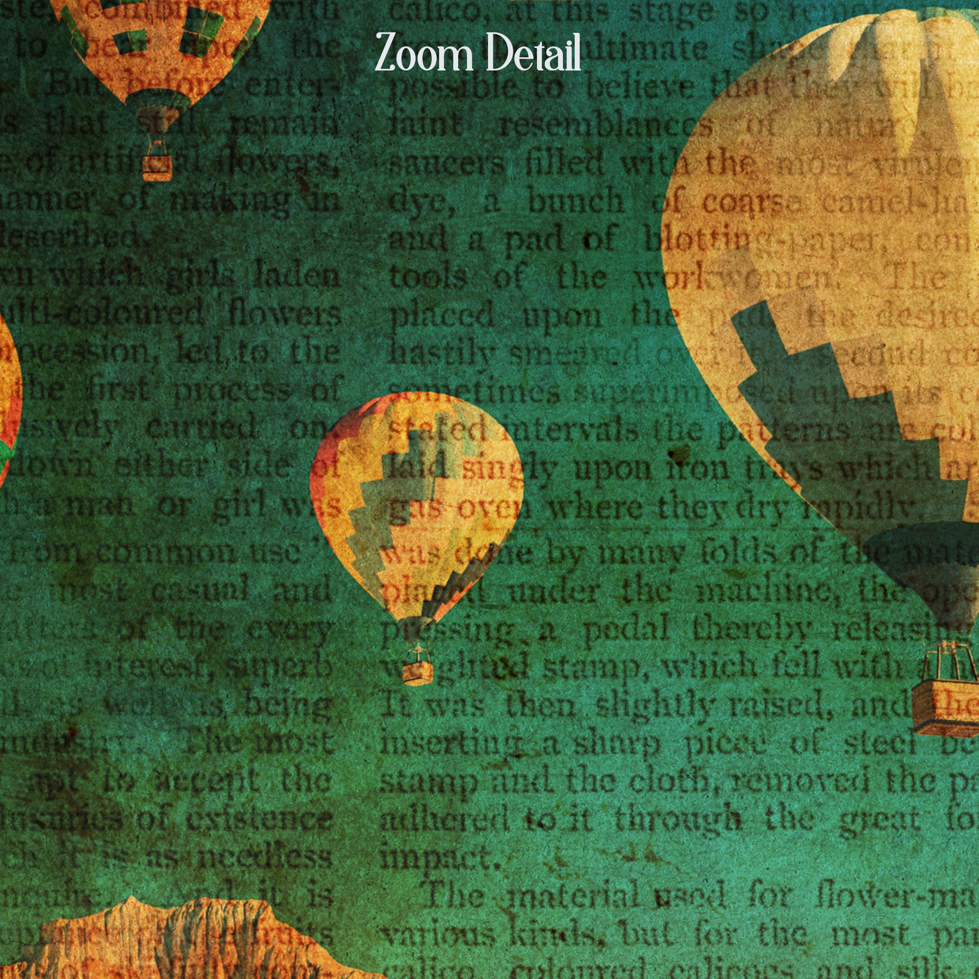 16 Antique Hot Air Balloons Digital Papers 12x12" 300 Dpi Commercial ...