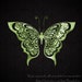 30 Greenery Foil and Glitter Butterfly Digital Images 300 Dpi Instant ...