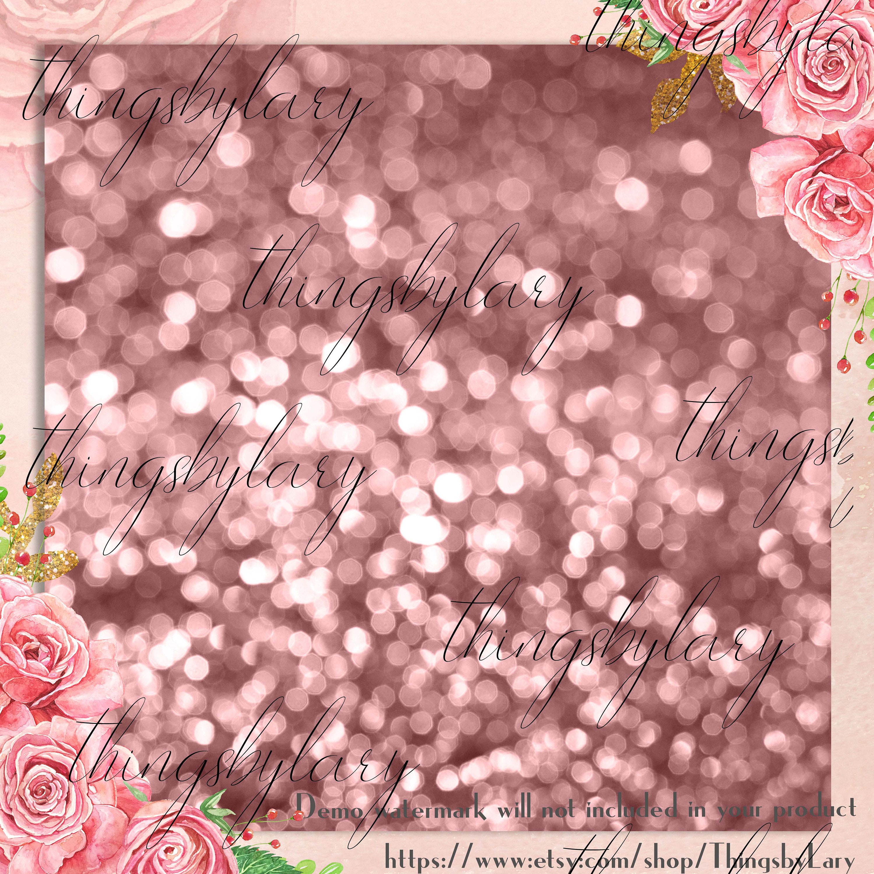42 Rose Gold Bokeh Papers 12 Inch 300 Dpi Planner Paper - Etsy