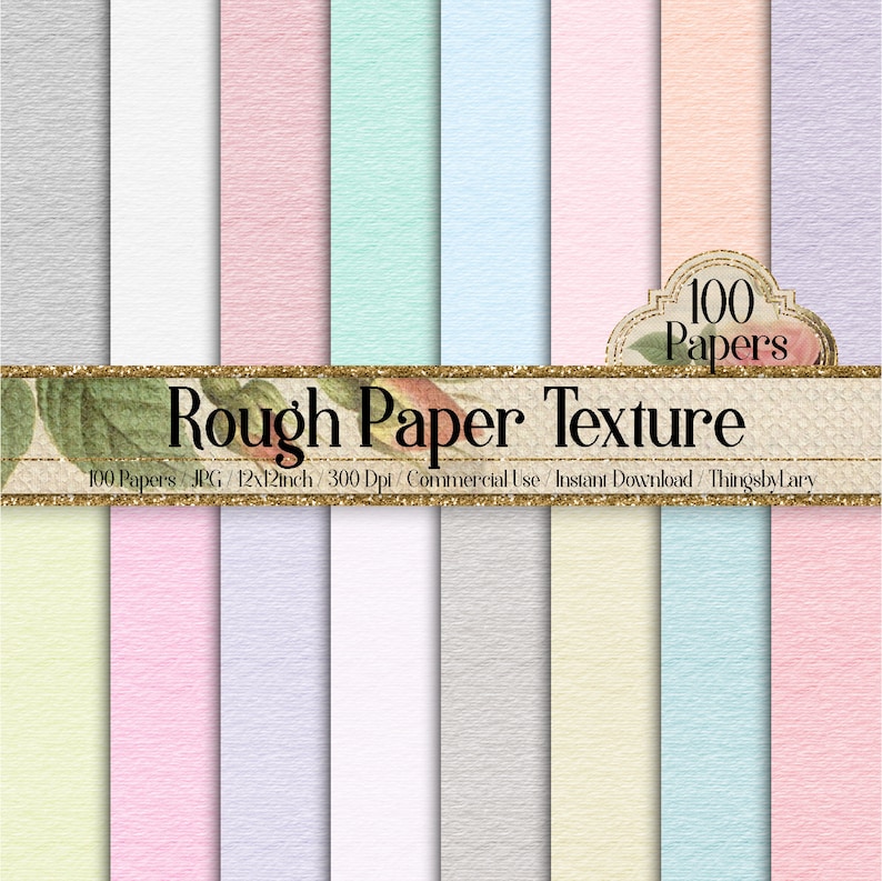100 Watercolor Rough Texture Papers 12inch Instant Download - Etsy