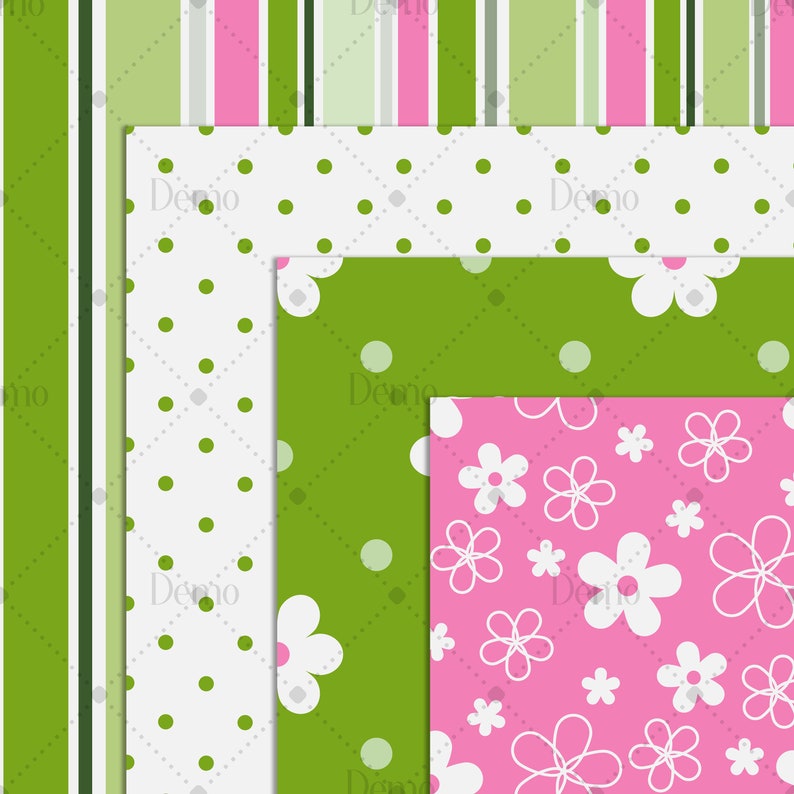 16 Seamless Bright Spring Flower Papers in 12inch 300 Dpi - Etsy