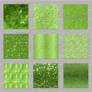 42 Luxury Greenery Glitter and Sequin Digital Papers 12 Inch 300 Dpi ...
