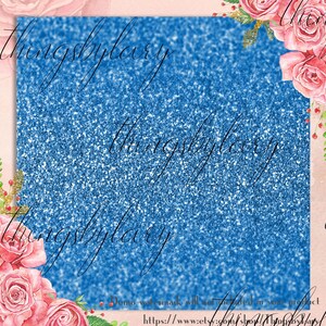 42 Royal Blue Glitter Papers 12 Inch, 300 Dpi Planner Paper, Commercial ...