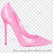 100 Hand Painted Watercolor Shiny High Heels Cliparts, Scrapbook, Shiny ...