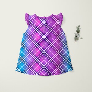 16 Seamless Ombre Pink Blue Plaid Digital Papers Commercial Use Royal ...