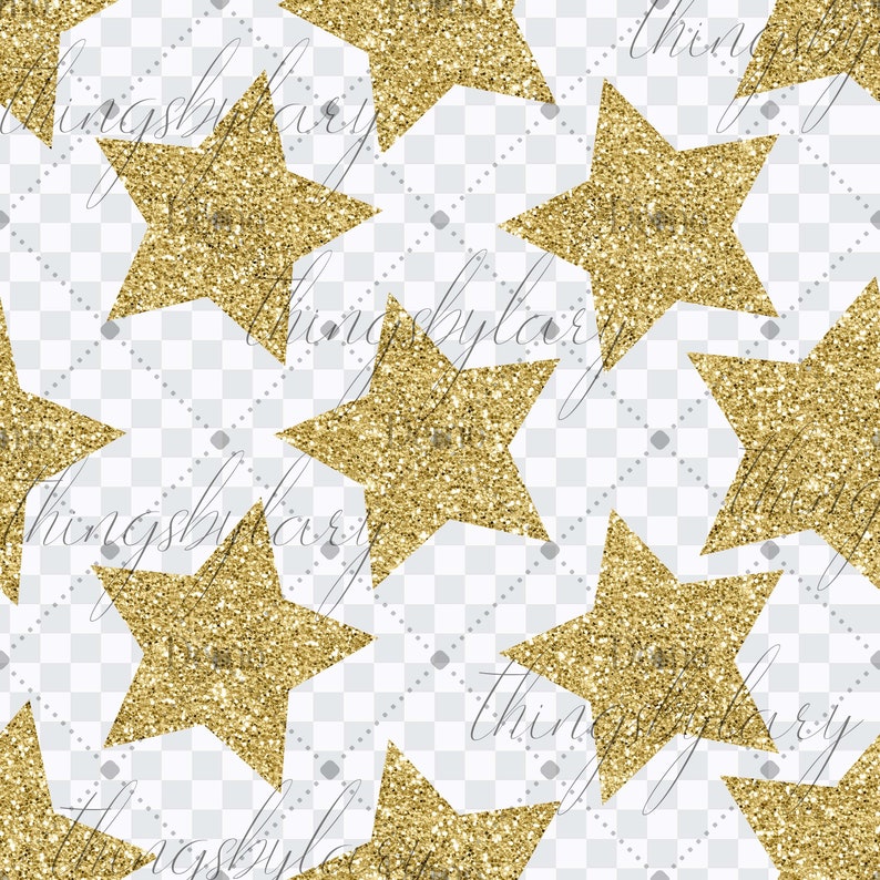 12 Gold Glitter Star Overlay Images Transparent PNG 300 Dpi - Etsy