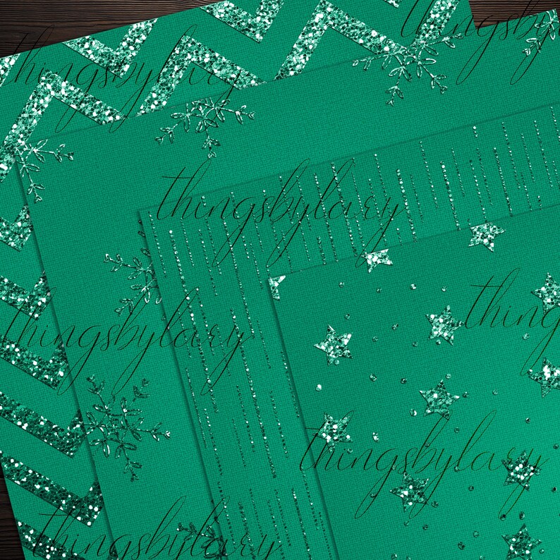 16 Red and Green Glitter Christmas Digital Papers 12 300 | Etsy