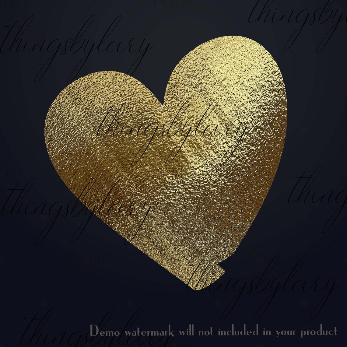 30 Realistic 24k Gold Metallic Hand Drawn Heart Clip Arts 300 - Etsy