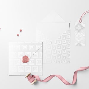 32 Gray Blended Greek Key Pattern Digital Papers 12x12" 8.5x11 ...