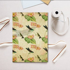 16 Antique Humming Birds Digital Papers 12" 300 Dpi Commercial Use ...