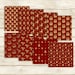 24 Red & Gold Christmas Digital Papers 12 X 12 Inch 300 Dpi Instant ...