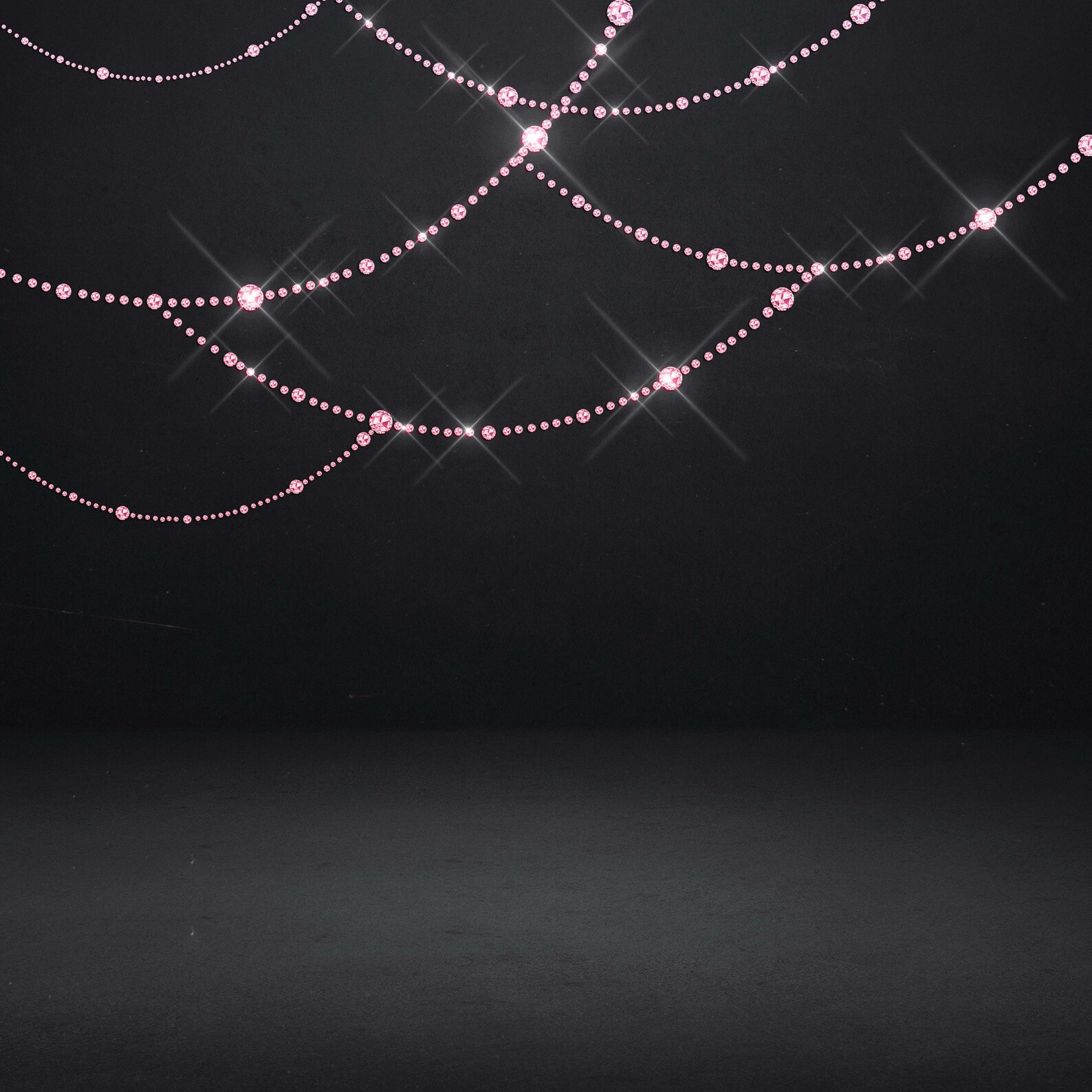 Pink Hanging Diamond String Set Digital Images PNG Transparent Instant ...