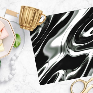 100 Seamless Liquid Metallic Digital Papers 12x12" 300 Dpi Commercial ...