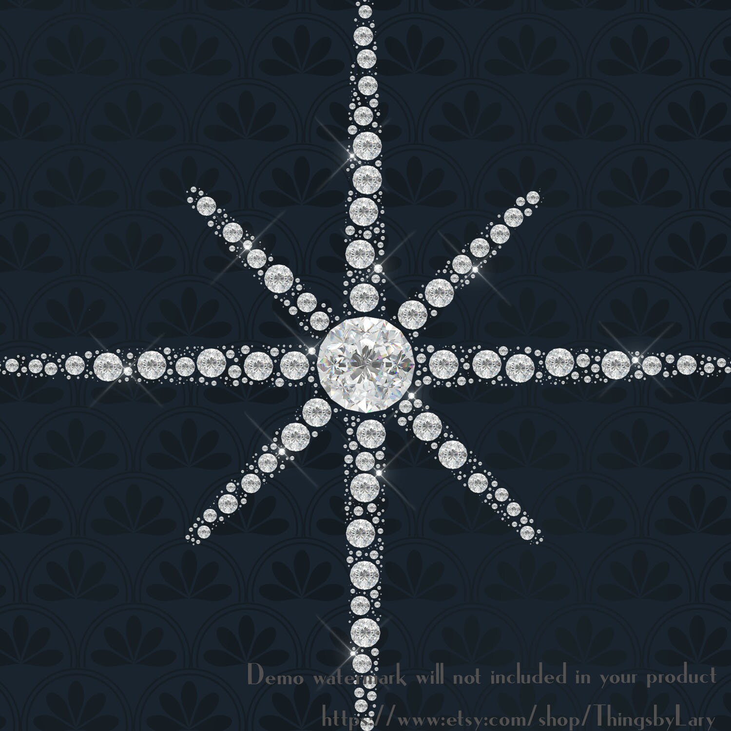 40 Diamond and Pearl Star Cliparts 300 Dpi Instant Download | Etsy