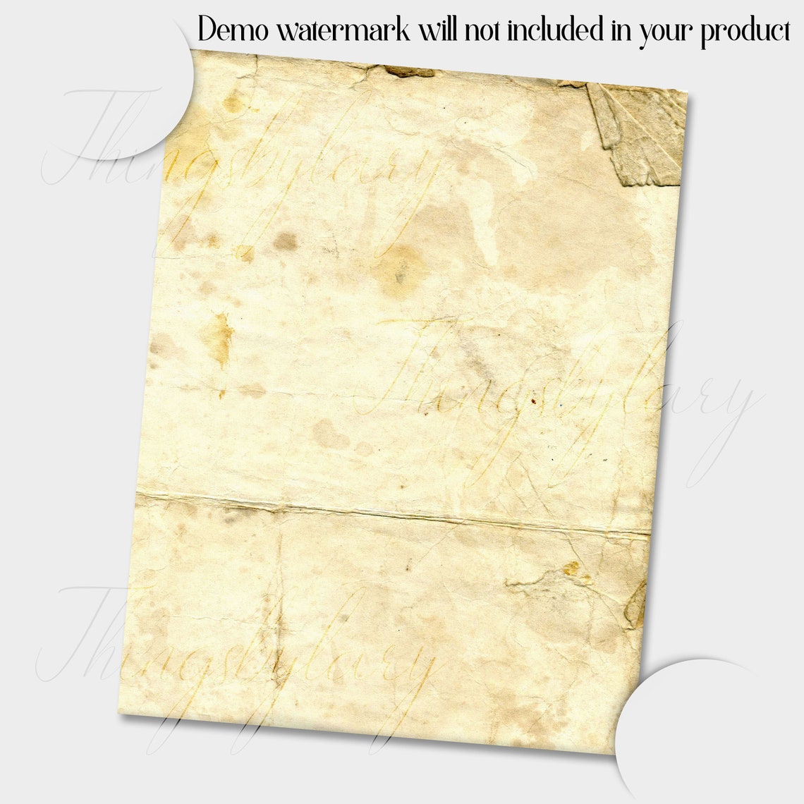 30 Folded Crumpled Antique Vintage Old Digital Papers Vol.2 | Etsy