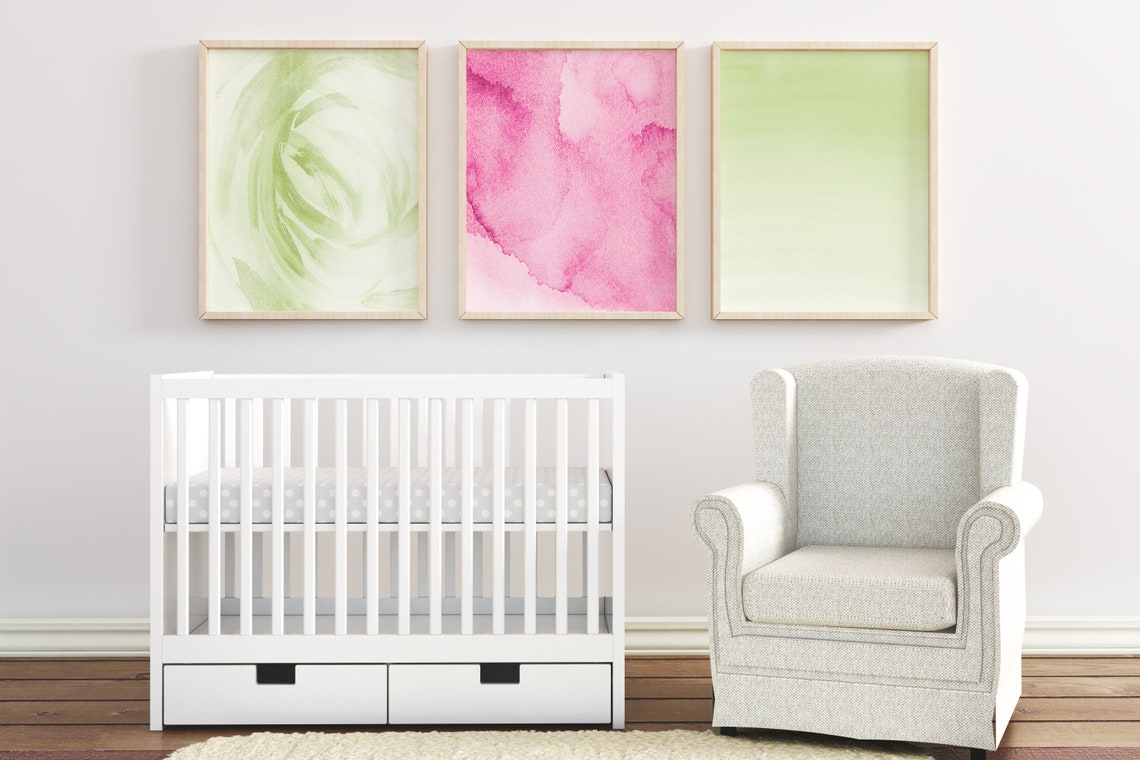 30 Ombre Aloe & Hot Pink Watercolor Digital Papers 12x12 Inch 300 Dpi ...