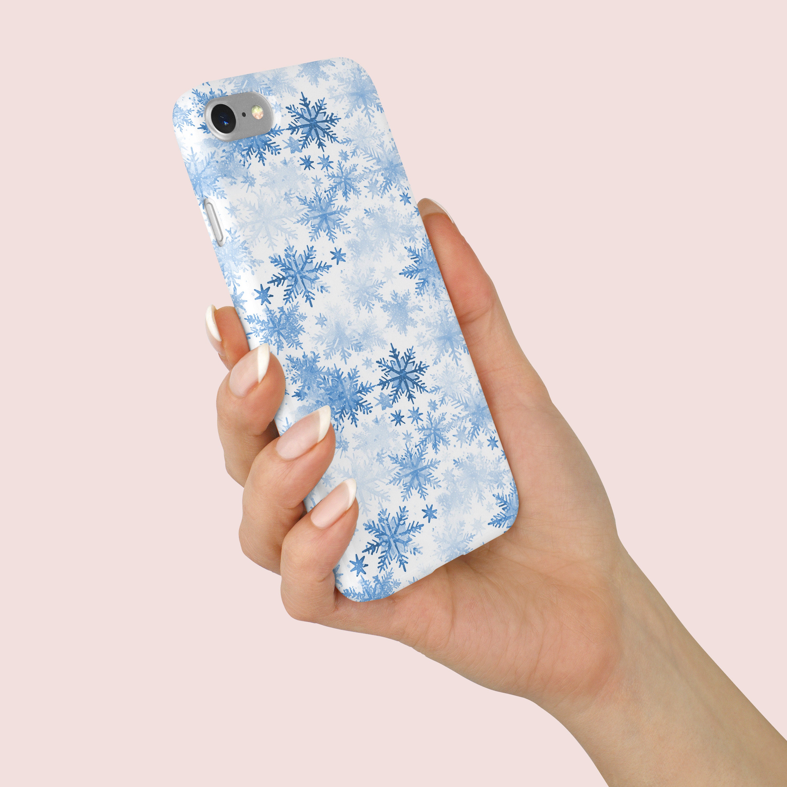 100 Seamless Watercolor Falling Snowflakes Digital Papers 12 ...