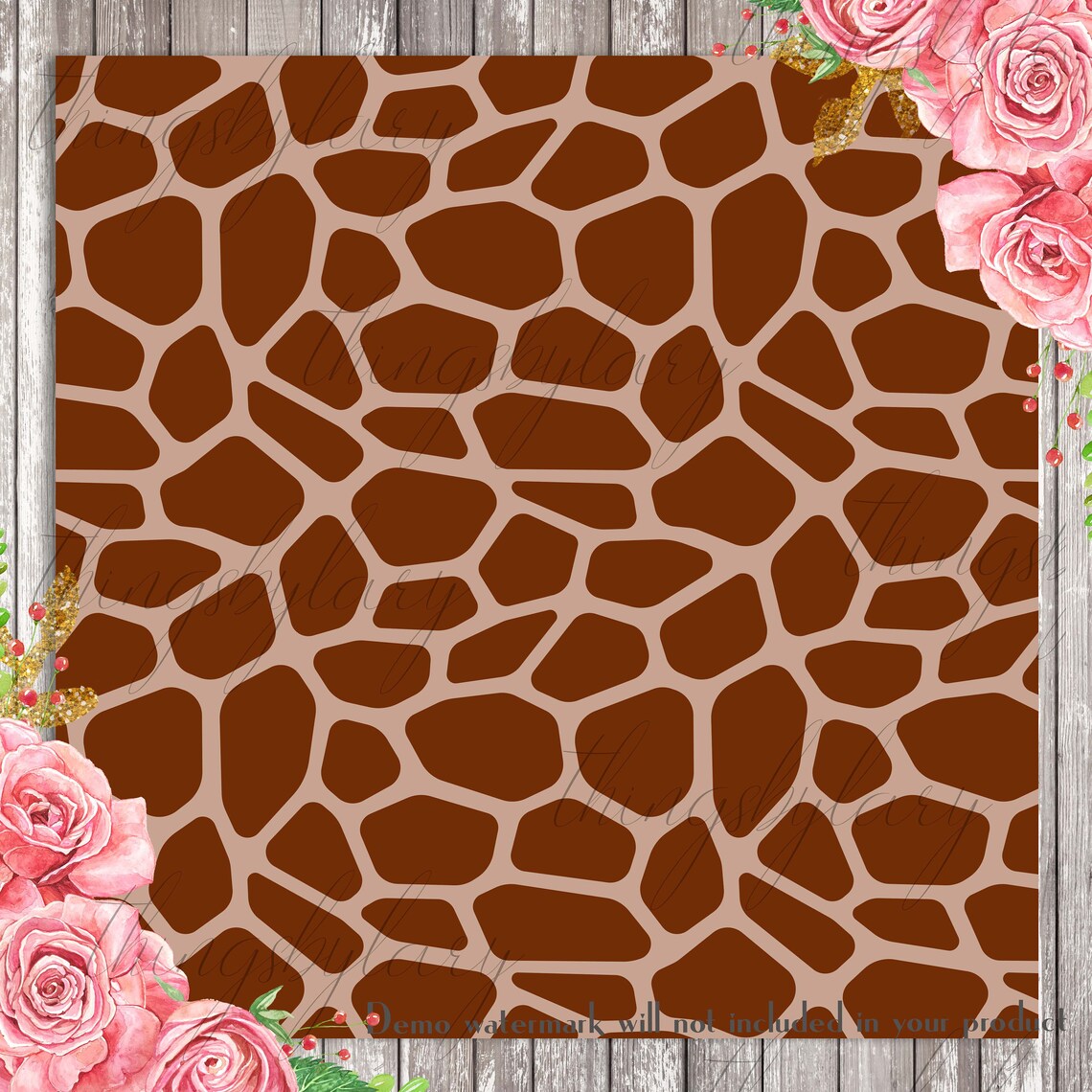 100 Seamless Giraffe Print Digital Papers 12x12 300 Dpi | Etsy