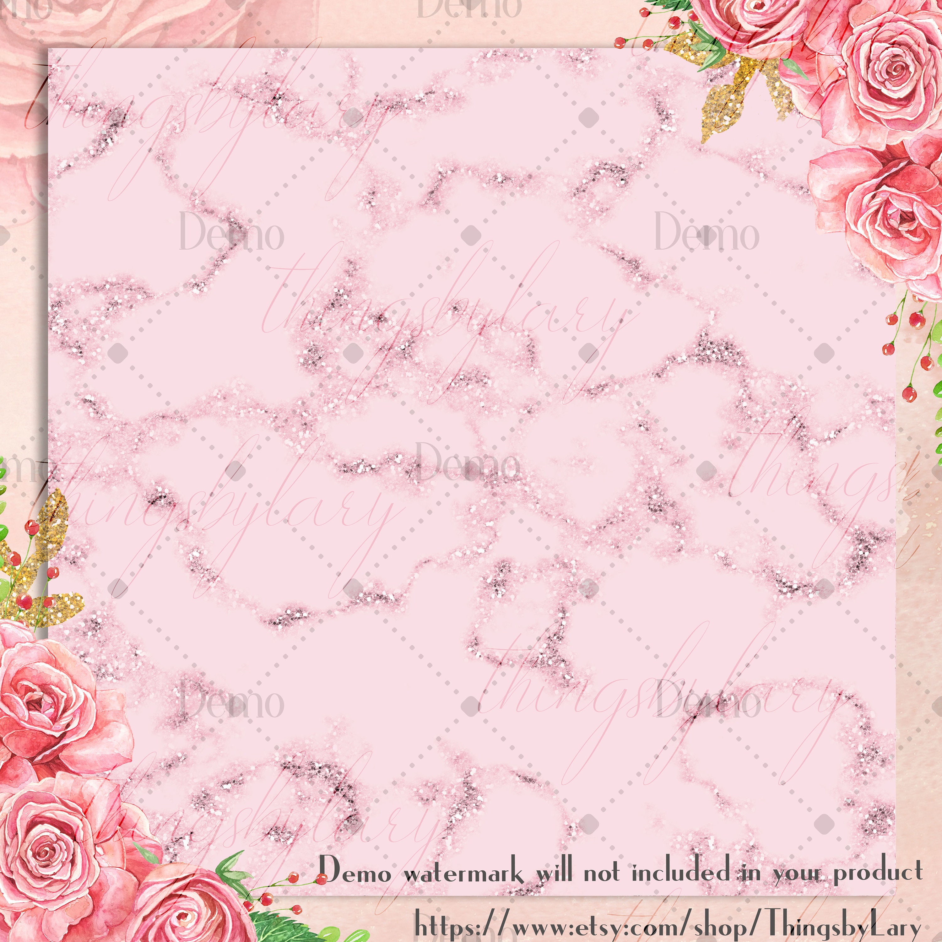 16 Bubblegum Marble Papers Pink Marble Digital Marble Paper - Etsy