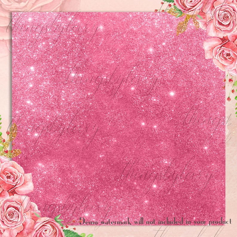 42 Blush Pink Glitter Sequin Digital Papers 12x12 300 | Etsy