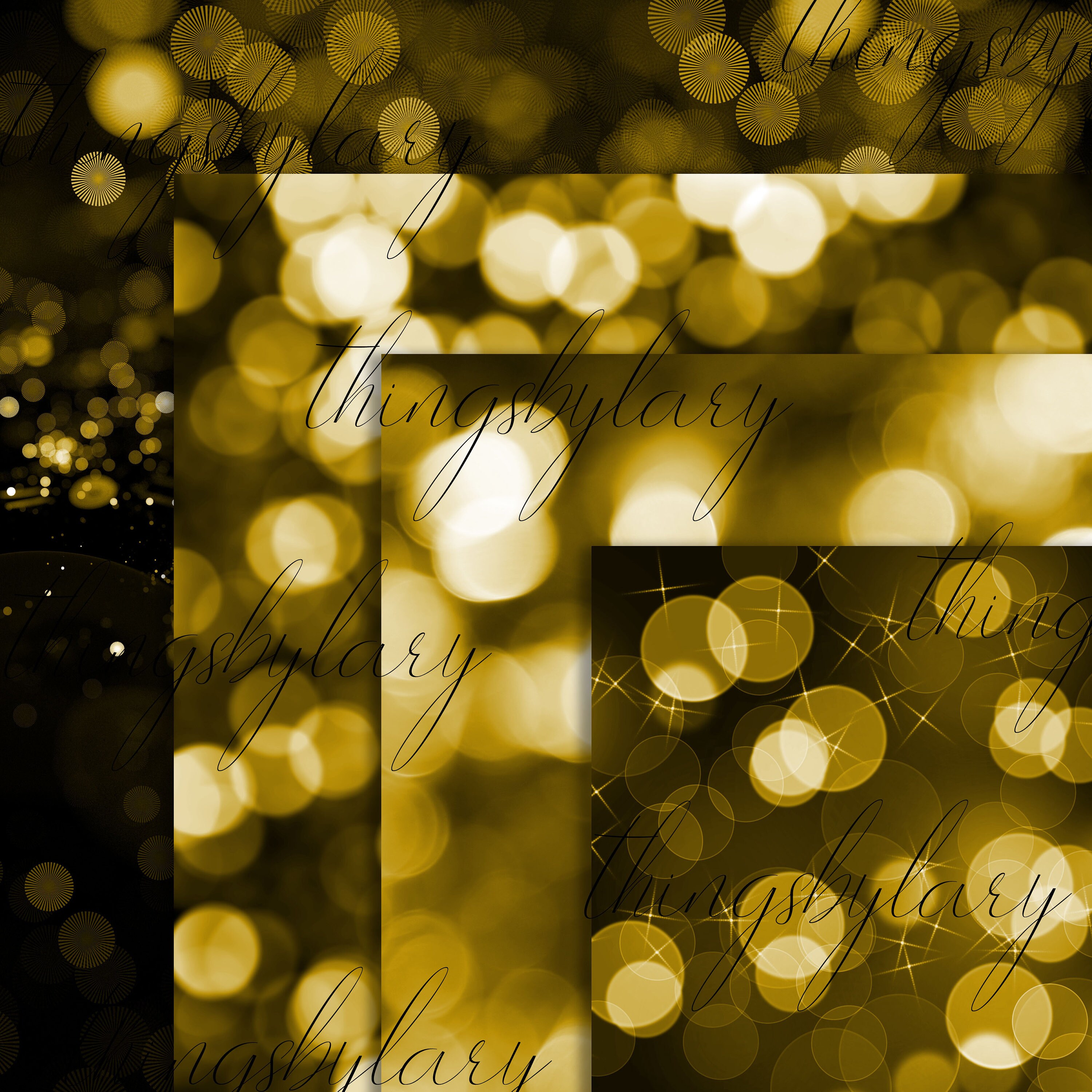 42 Gold Bokeh Papers 12 Inch 300 Dpi Planner Paper - Etsy